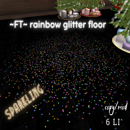 Second Life Marketplace - ~FT~ rainbow glitter floor